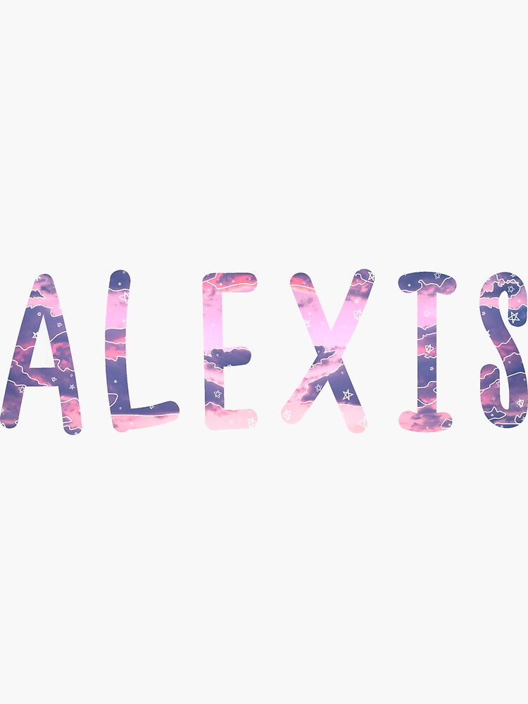 "Alexis Word Art" Sticker for Sale by Arexus | Redbubble