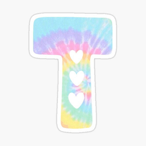 Letter T Pink Glitter Stickers | Redbubble