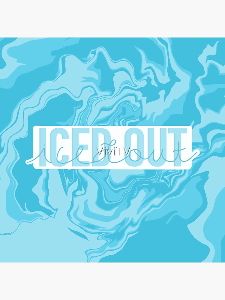 "iced out + background" Sticker by ViviTV | Redbubble
