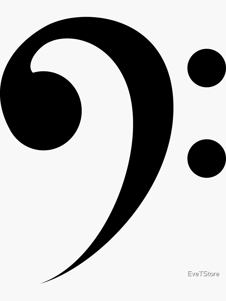 "Music Key Note Symbol" Sticker for Sale by EveTStore | Redbubble
