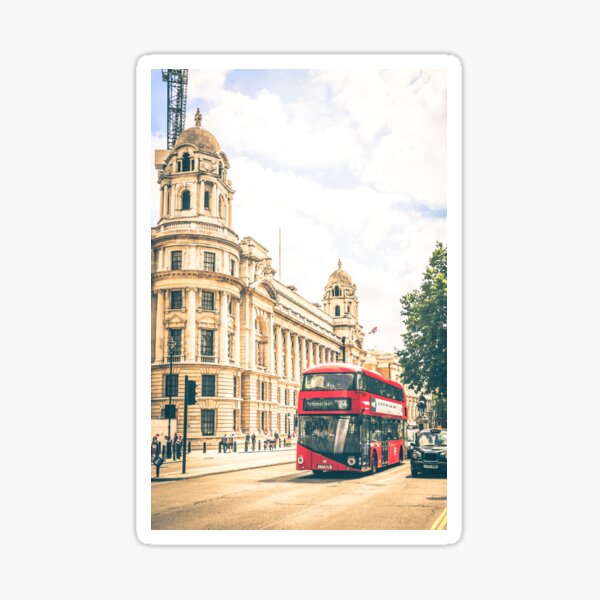 "Modern Routemaster London Bus" Sticker by EnMiMochila | Redbubble