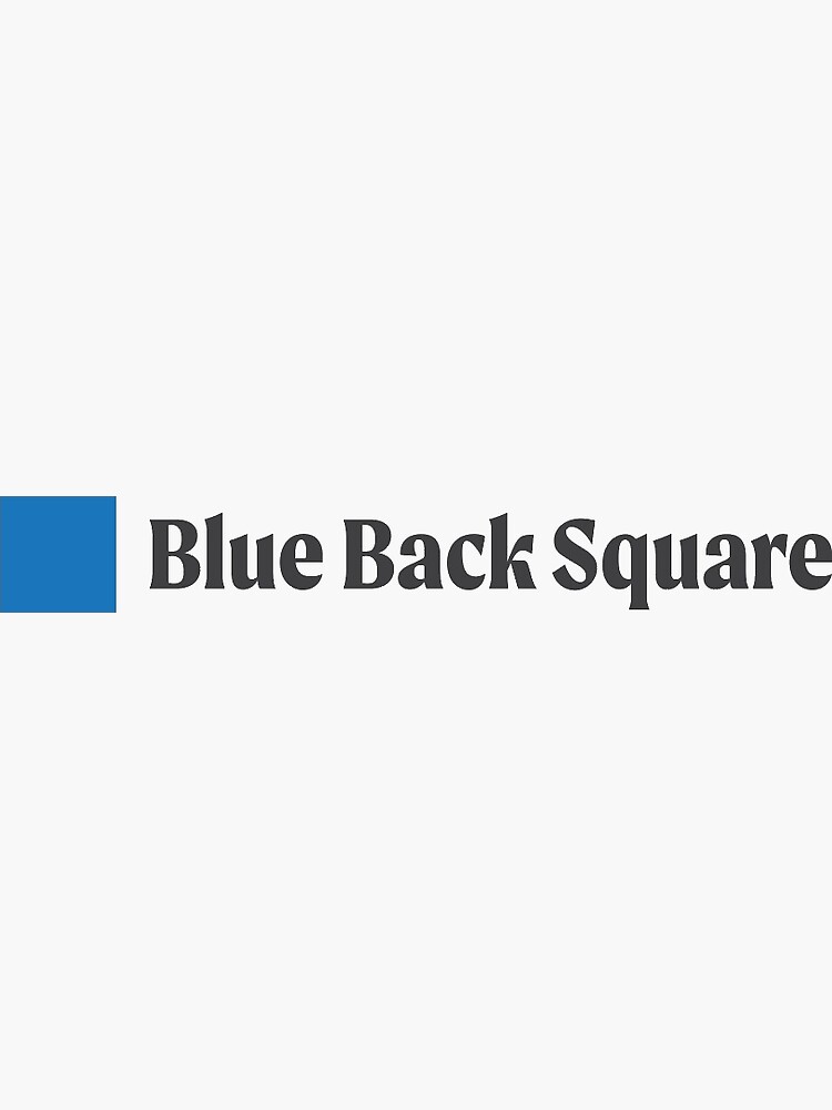 "Blue Back Square" Sticker for Sale by lettucehems | Redbubble