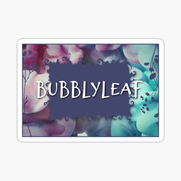 "Bubbly Leaf Logo 2" Sticker for Sale by BubblyLeaf | Redbubble