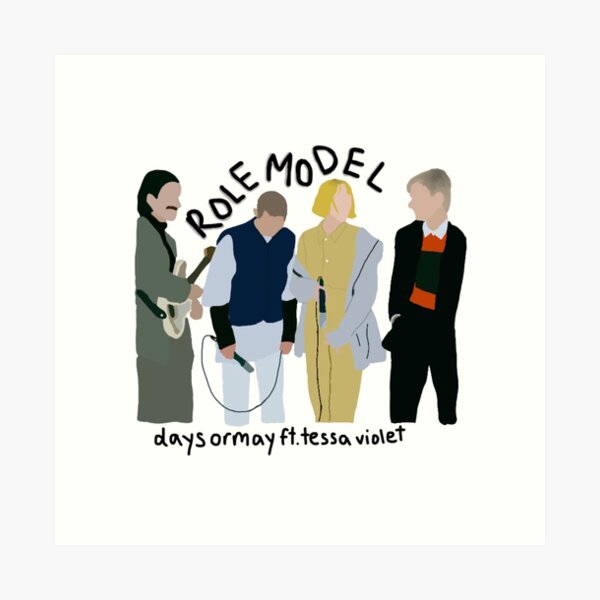 "role model album cover outline" Art Print for Sale by abbyrosemore ...