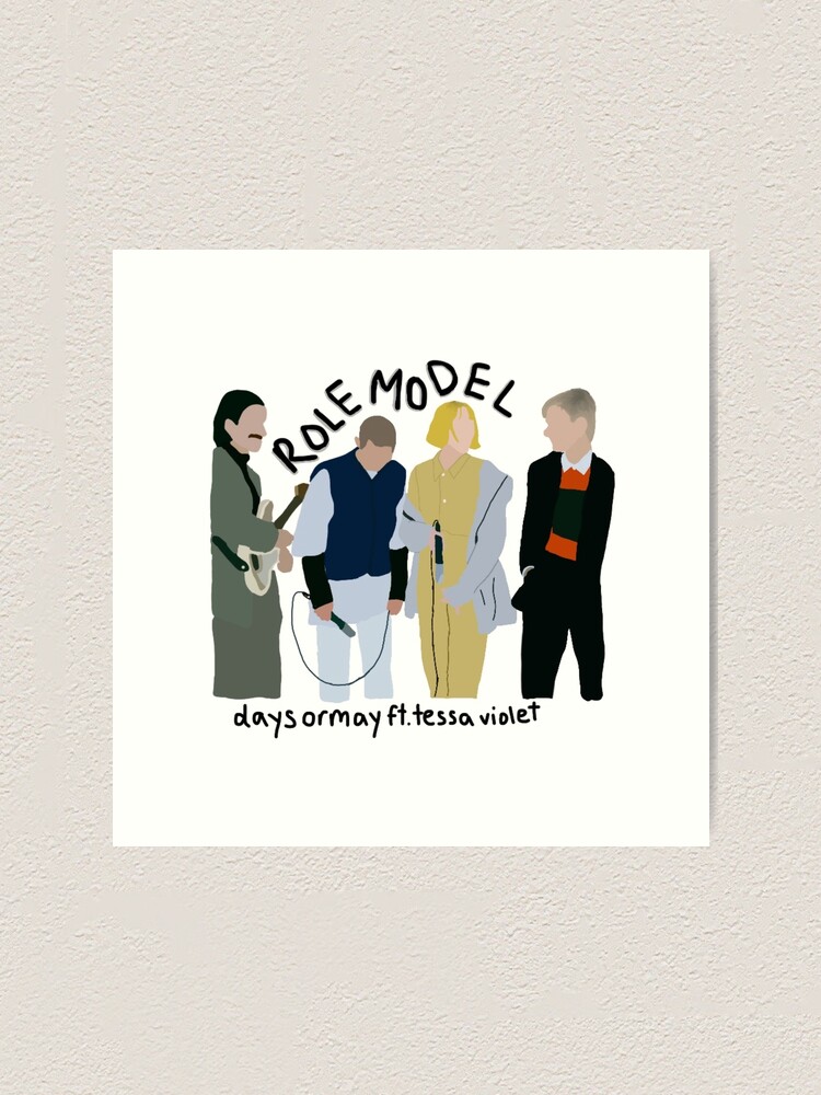 "role model album cover outline" Art Print for Sale by abbyrosemore ...