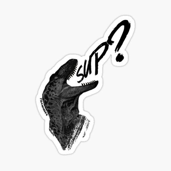 "SUP?" Sticker by Squinkwell | Redbubble
