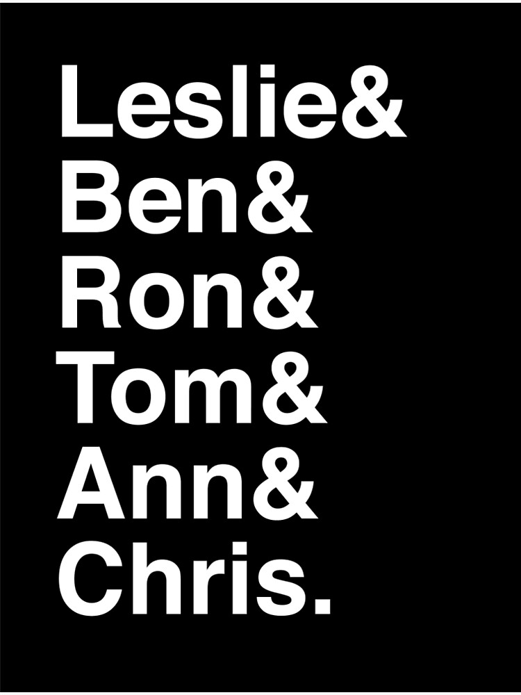 Póster «Leslie, Ben, Ron, Tom, Ann y Chris. (Parques y Rec) (Inverso ...
