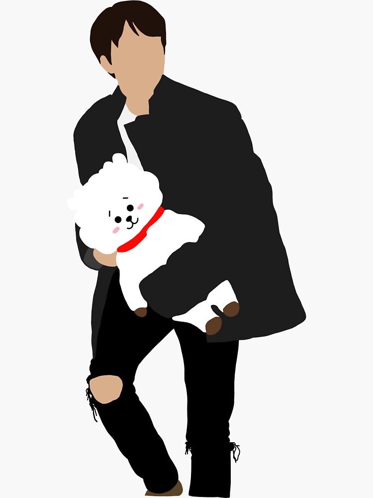 "Jin and RJ" Sticker by Blah246 | Redbubble