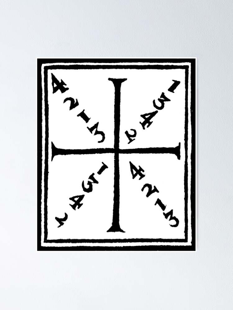 "Meyer Square 1570 - Four Openings Diagram" Poster for Sale by emovendo | Redbubble