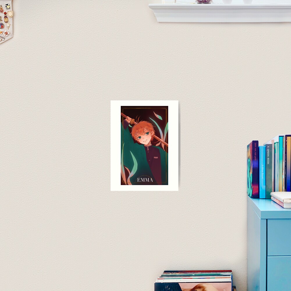 "Emma x demon slayer" Art Print for Sale by Kewpiwhonkhonk | Redbubble