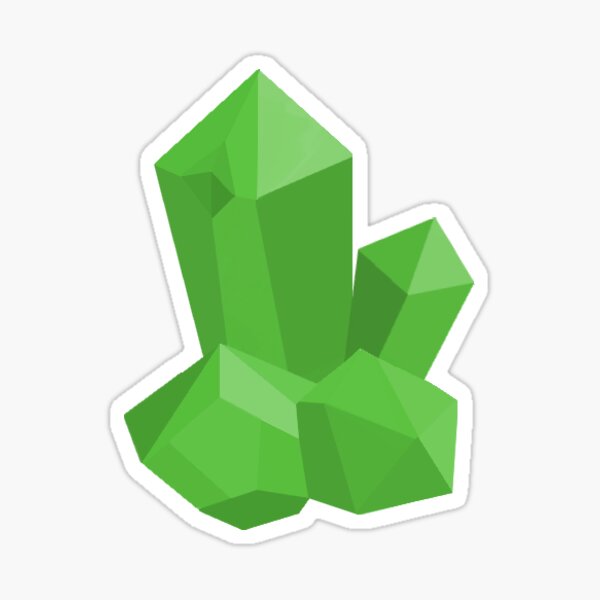 "Emerald Green Gem" Sticker for Sale by DrawAHrt | Redbubble