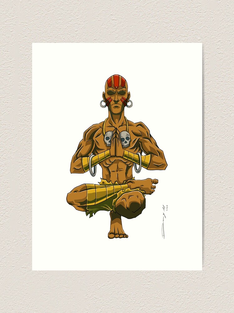 "Street Fighter Dalsin Yoga Fire" Art Print for Sale by ilustraideia ...