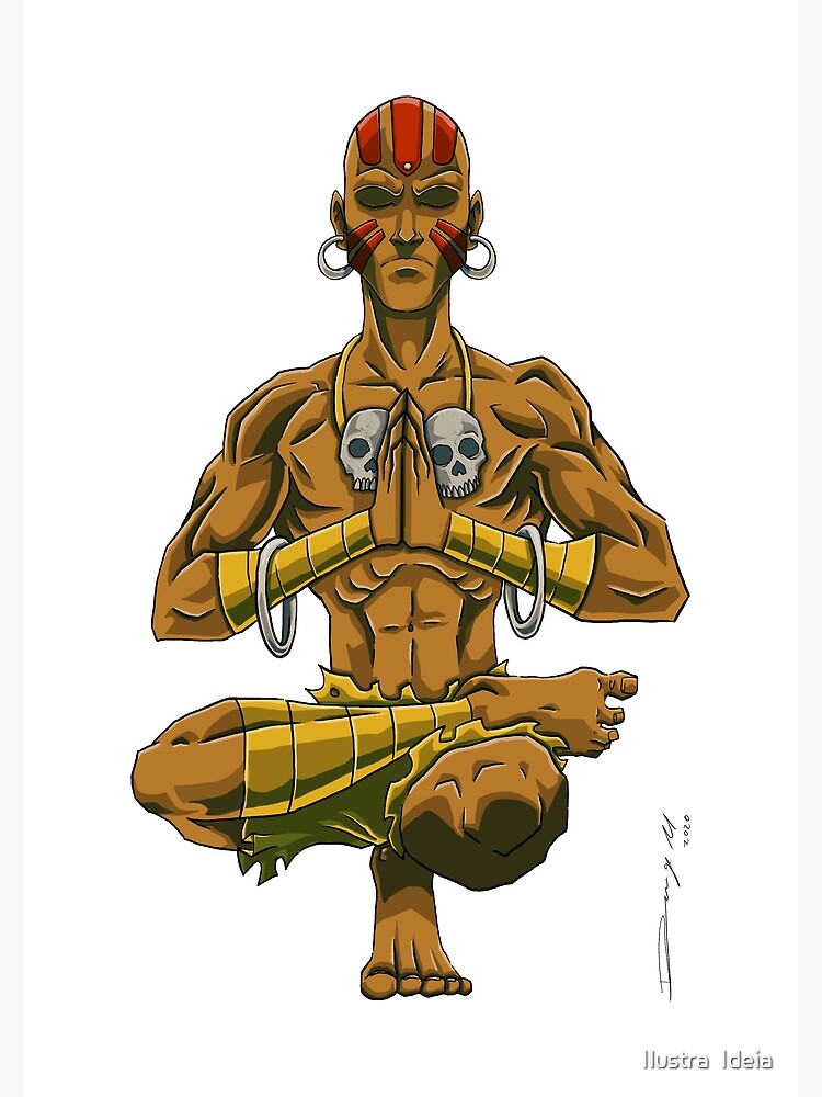 "Street Fighter Dalsin Yoga Fire" Art Print for Sale by ilustraideia ...