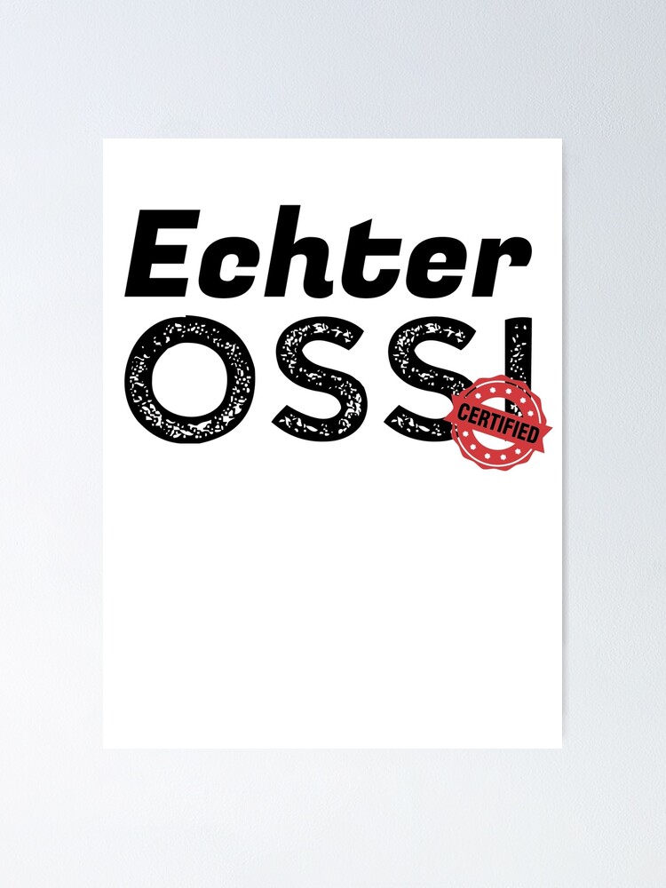 "ddr retro ossi saying" Poster by pirminio | Redbubble