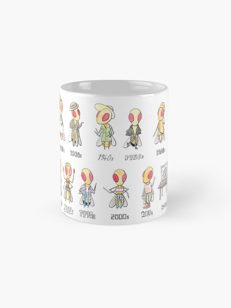 "Fruit flies through the decades" Coffee Mug for Sale by DaniEdmunds ...