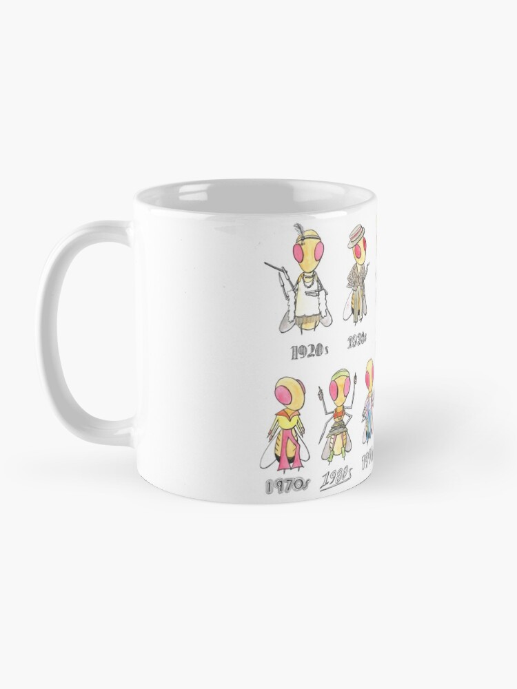 "Fruit flies through the decades" Coffee Mug for Sale by DaniEdmunds ...