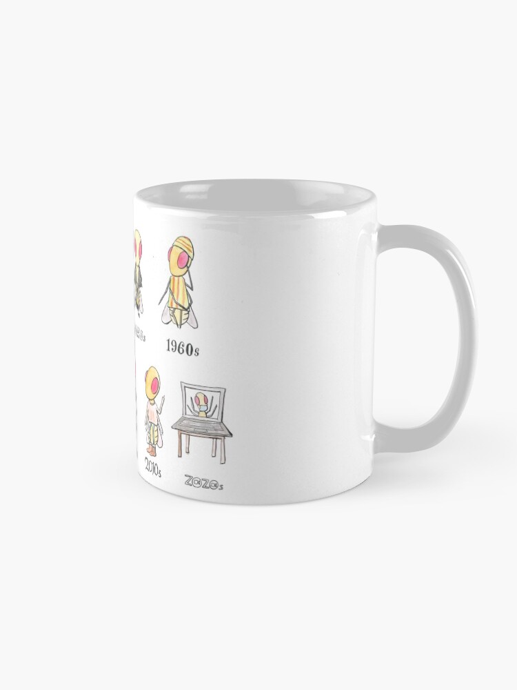 "Fruit flies through the decades" Coffee Mug for Sale by DaniEdmunds ...
