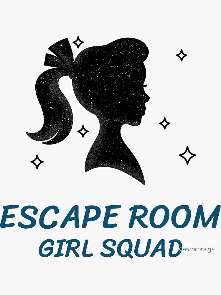"Escape Room Girl Squad" Sticker for Sale by castorncage | Redbubble