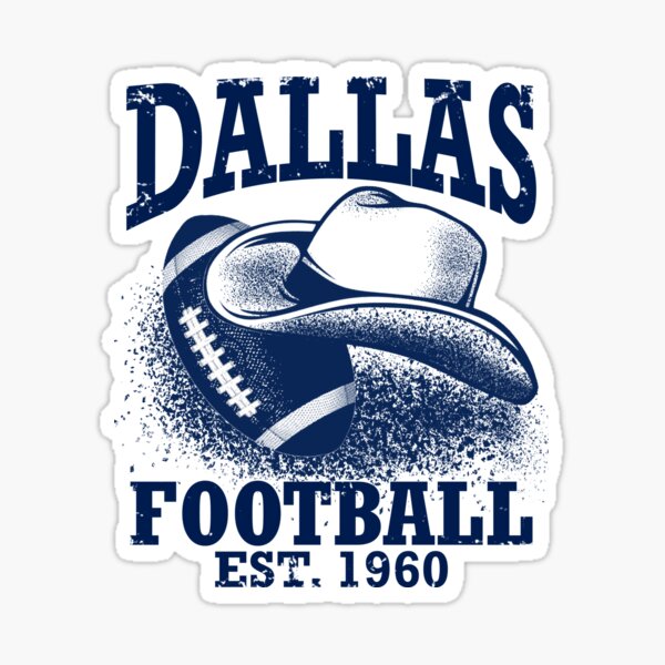 "Dallas Football, Vintage" Sticker for Sale by Poloy | Redbubble