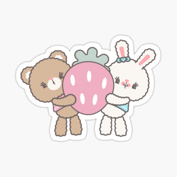 "Ichigo Friends" Sticker by kawaiistudio | Redbubble