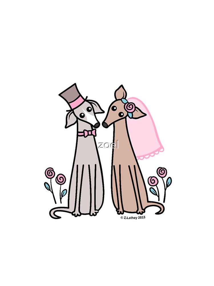 "Greyhound Wedding Couple - pink" iPhone Case for Sale by zoel | Redbubble