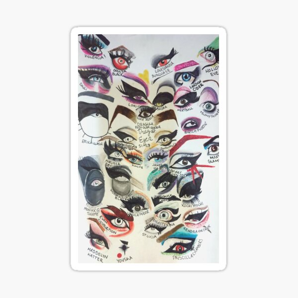 "Dragula Eyes" Sticker for Sale by insomniiart | Redbubble
