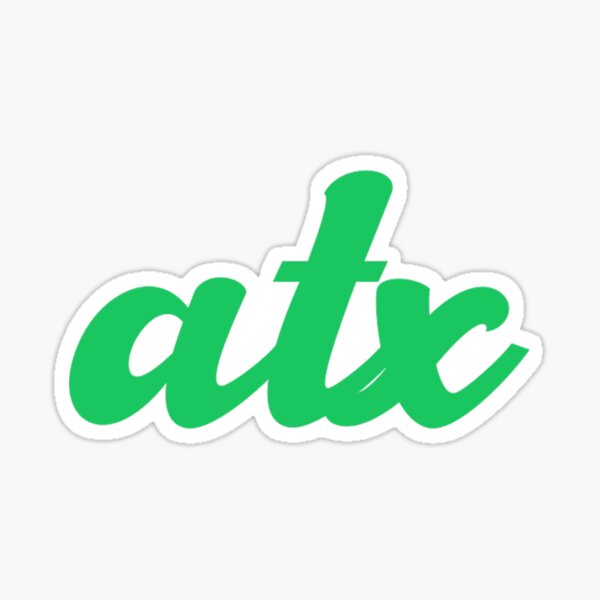 "Austin ATX" Sticker by TheWokeTexan | Redbubble