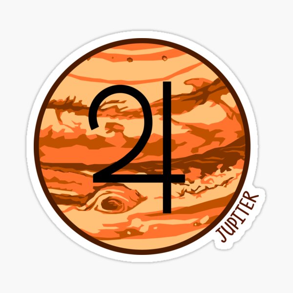 "Jupiter" Sticker for Sale by Plutosaurus | Redbubble