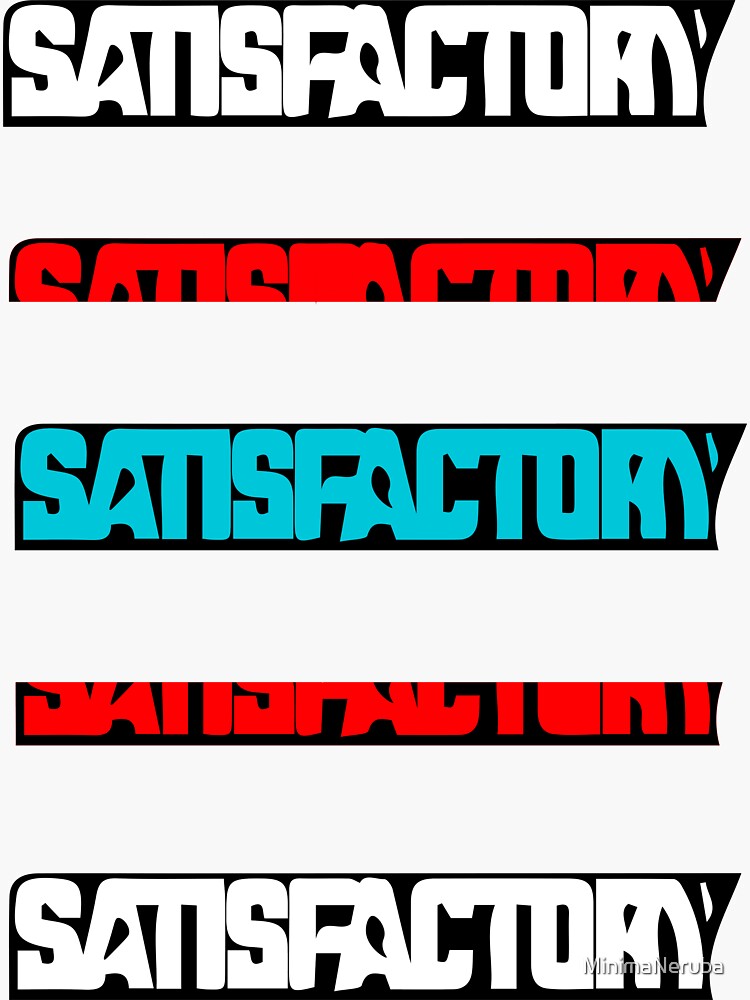 "Satisfactory MN" Sticker for Sale by MinimaNeruba | Redbubble