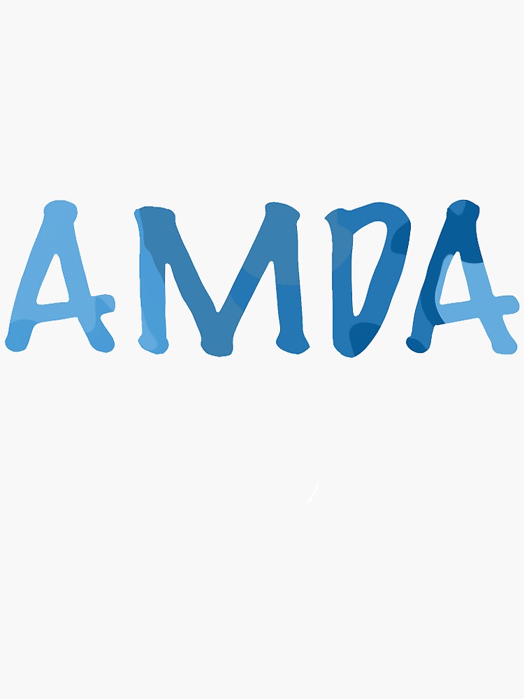 "AMDA " Sticker for Sale by Kellymarsh01 | Redbubble
