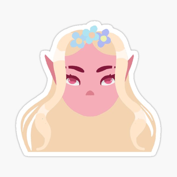 "Flower Elf Girl" Sticker by saturn-city | Redbubble