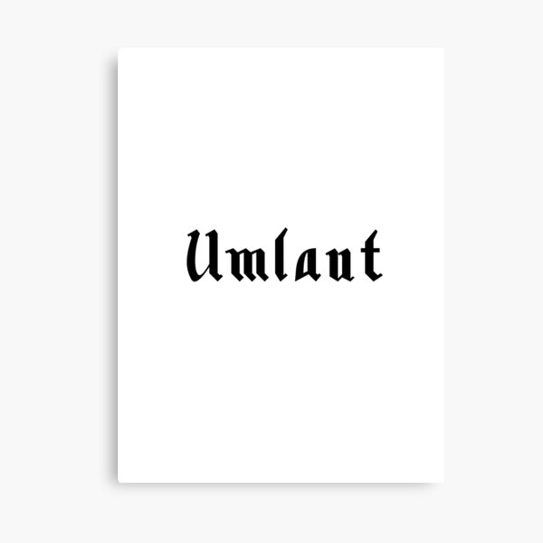 "Umlaut" Canvas Print by iTidas25 | Redbubble