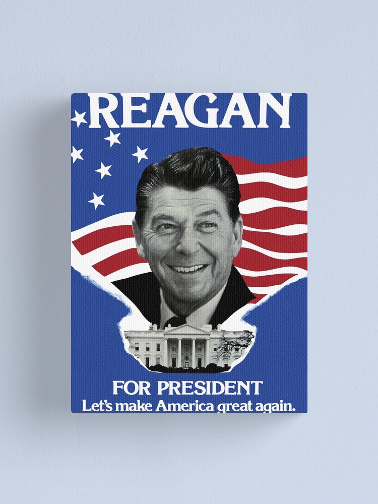 "Vintage Ronald Reagan 1980 Campaign Poster - Make America Great Again ...