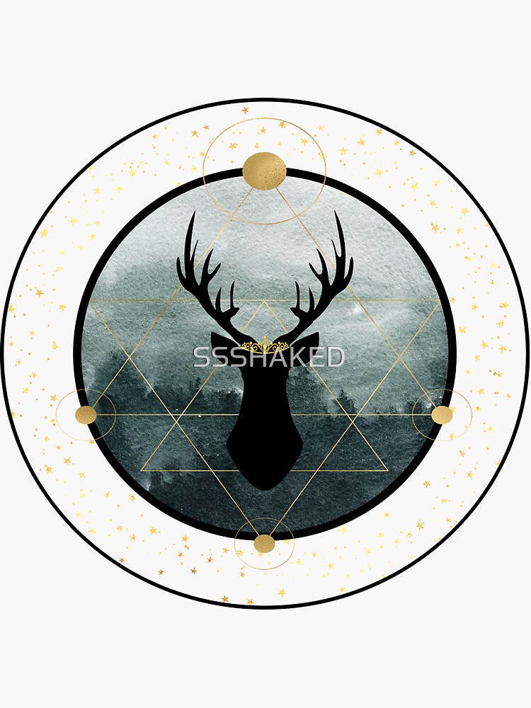 Throne Of Glass Forest Stag Sticker For Sale By Ssshaked Redbubble