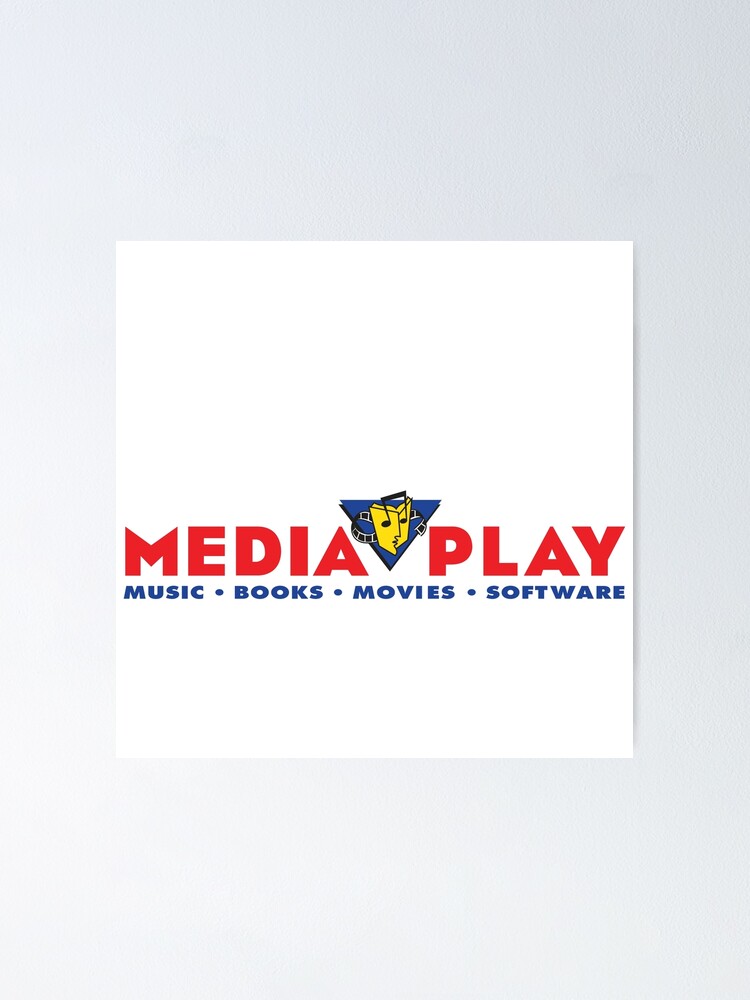 "Media Play | 90s Store | Stickers and T-Shirts" Poster by 90s-Mall ...