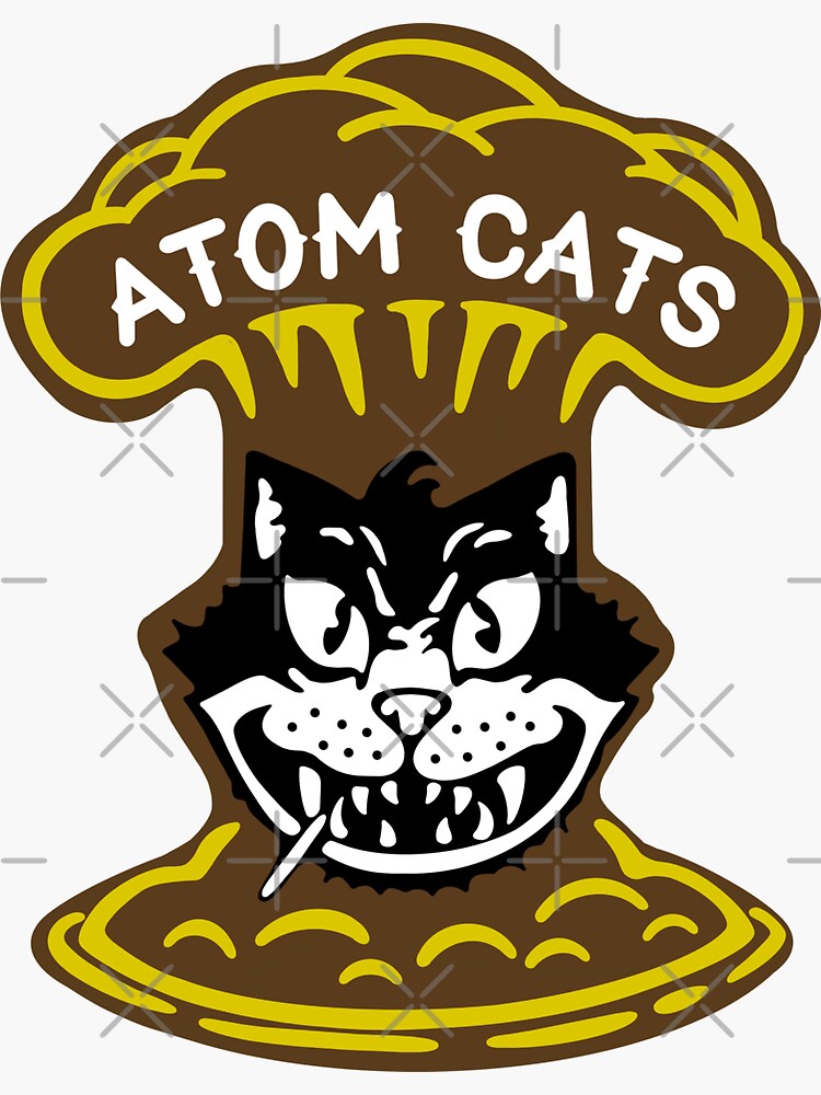 "Atom Cats Logo" Sticker for Sale by QuantumQueen | Redbubble