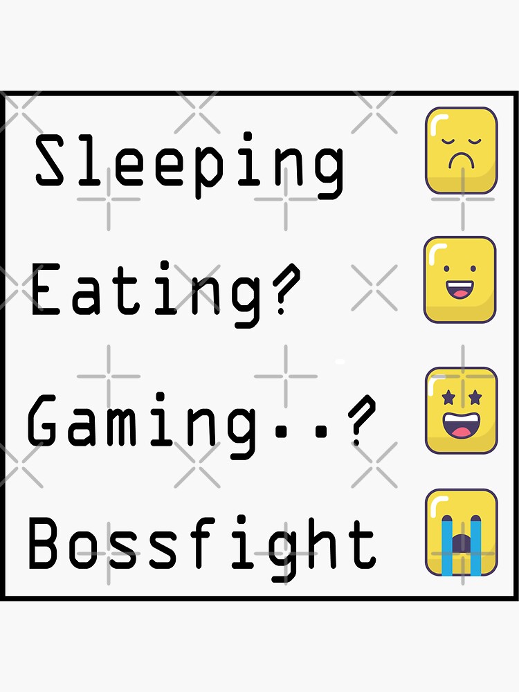 "Gamer's Routine" Sticker by JUST-A | Redbubble