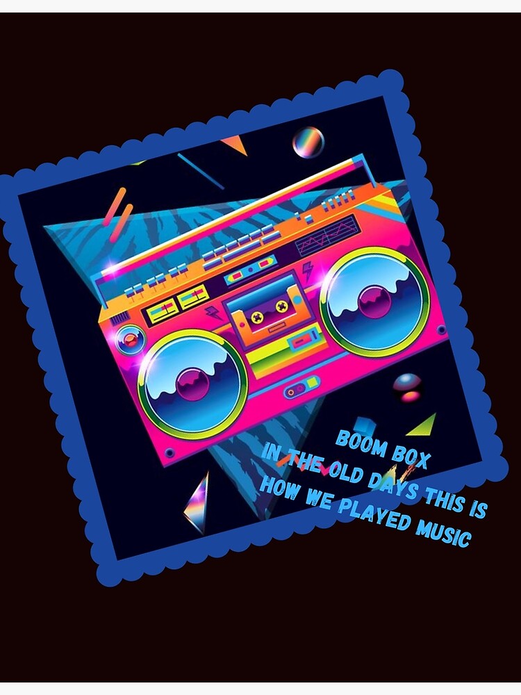 "boom box" Poster for Sale by Britishglory | Redbubble