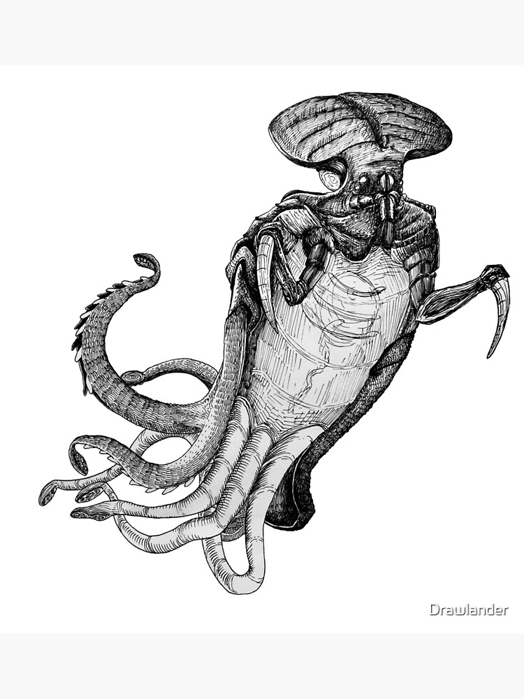 "Warper - Subnautica" Framed Art Print for Sale by Drawlander | Redbubble