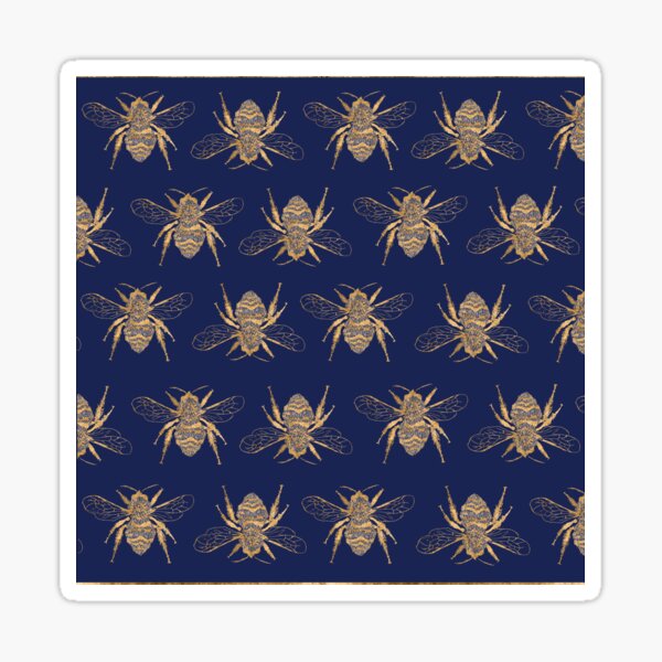 "Golden and Silver Bees" Sticker for Sale by Urbaun | Redbubble