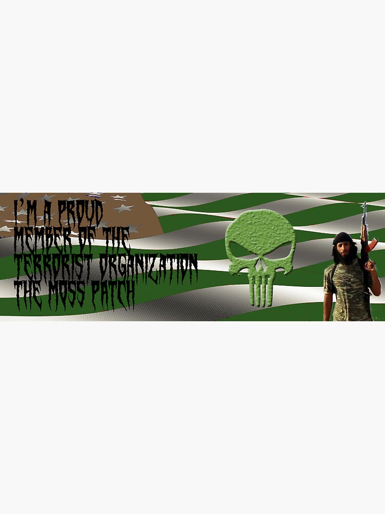 "MOSS PATCH!" Sticker by damiansucks | Redbubble