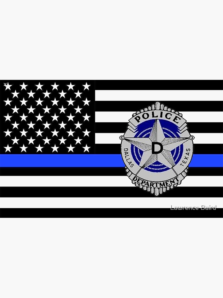 "Dallas Police Blue Line Flag" Sticker for Sale by lawrencebaird ...