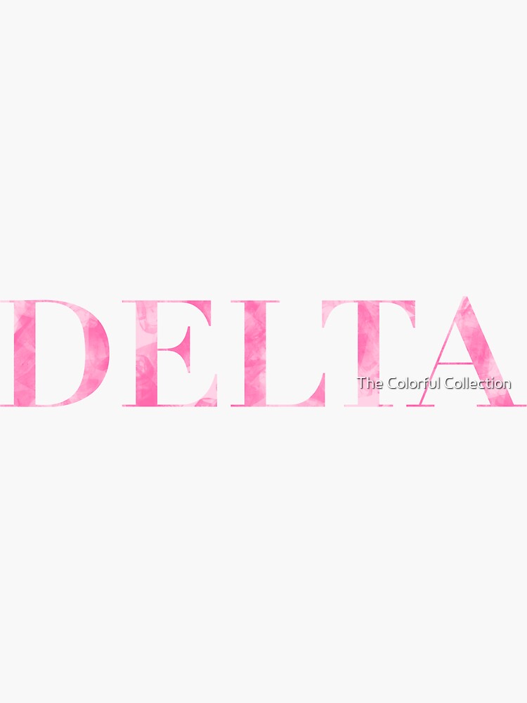 "Delta Greek Letter Sticker" Sticker for Sale by jojogeller | Redbubble