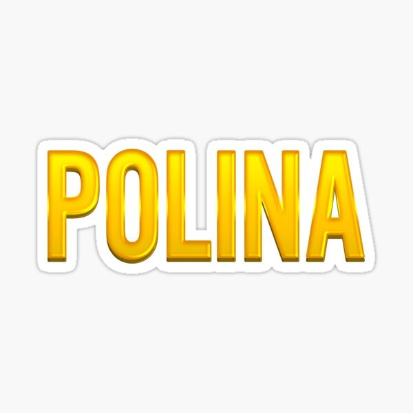 "Polina Name" Sticker for Sale by desexperiencia | Redbubble