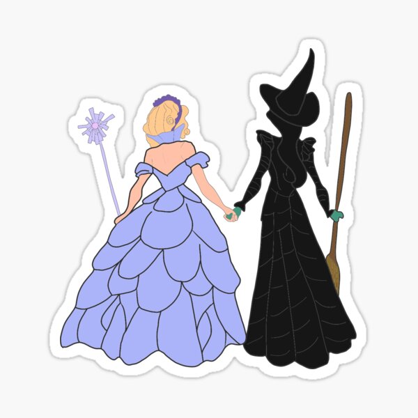 "Elphaba & Glinda " Sticker for Sale by bricecloke02 | Redbubble