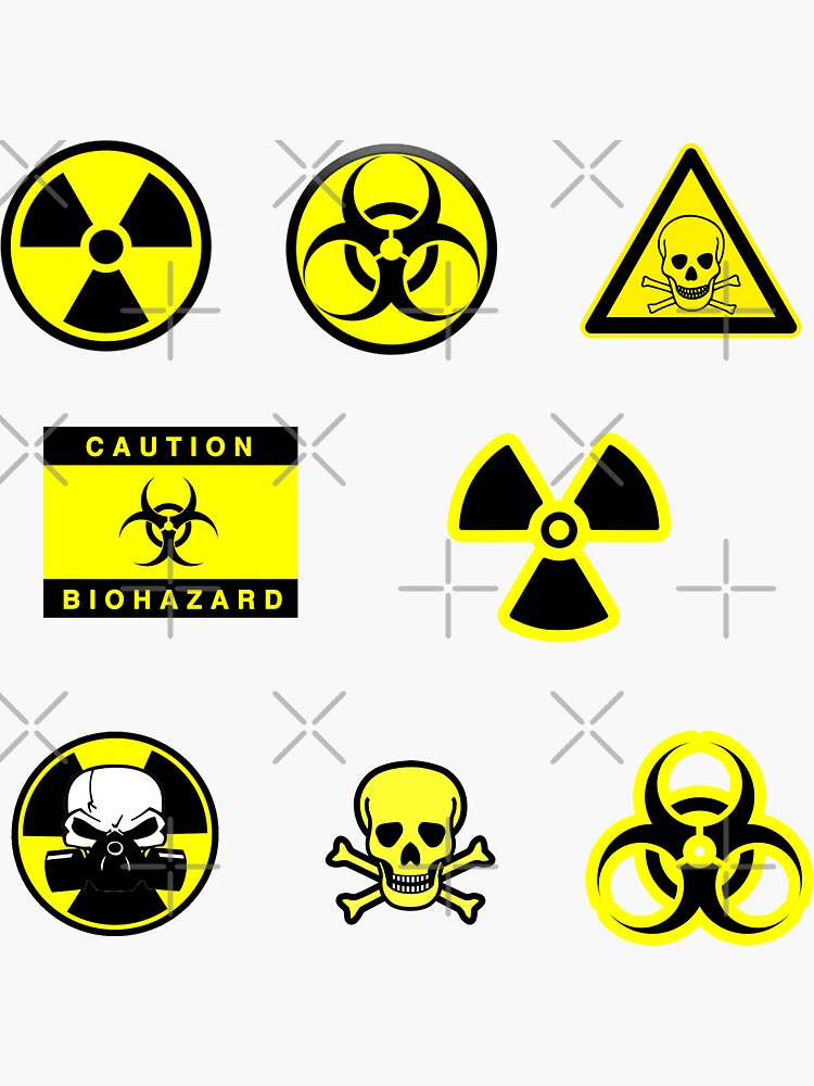 "Biohazard - Nuclear Stickers" Sticker for Sale by unionpride | Redbubble