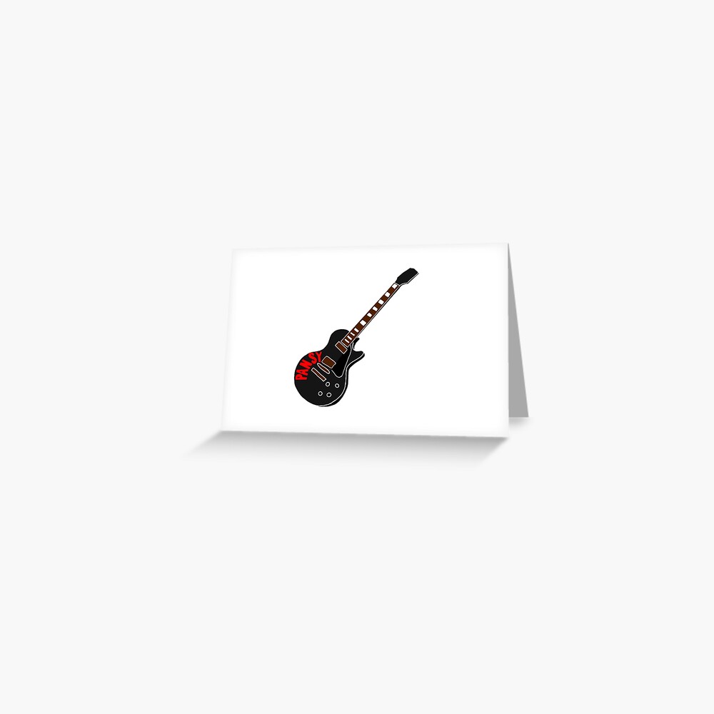 "frank iero pansy guitar (dark)" Sticker for Sale by stangideonglick ...