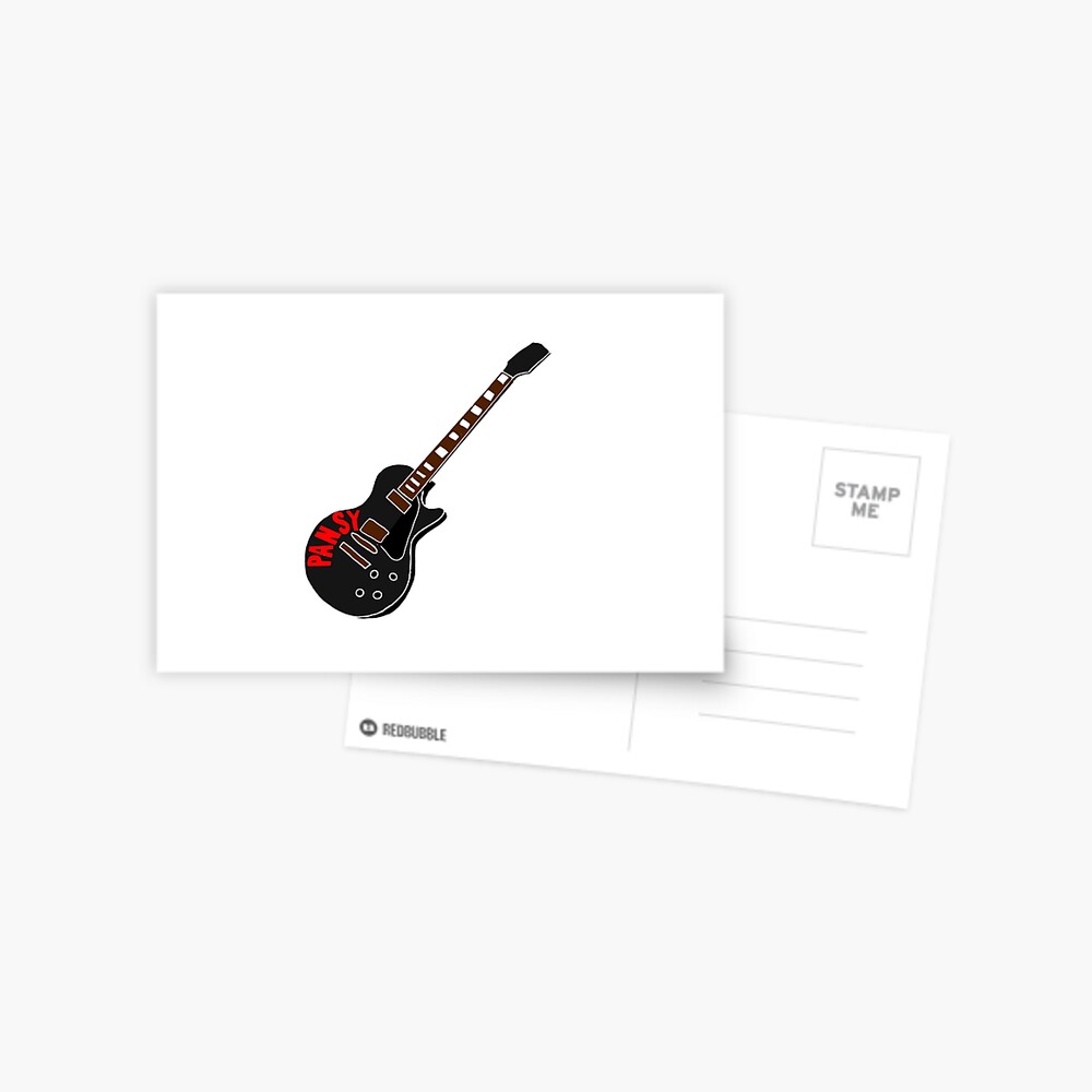 "frank iero pansy guitar (dark)" Sticker for Sale by stangideonglick ...