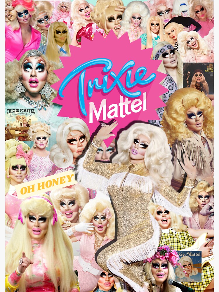 "Trixie Mattel Collage" Sticker for Sale by ahsfanjh | Redbubble