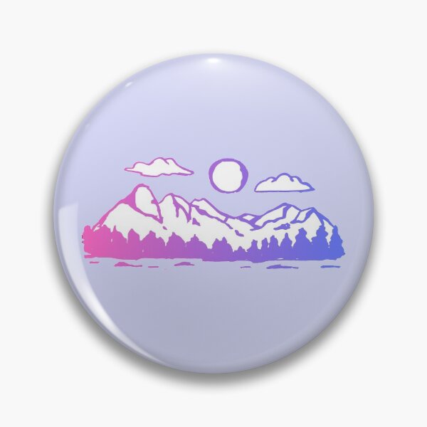 "subtle bi pride" Pin for Sale by adoresapphics | Redbubble